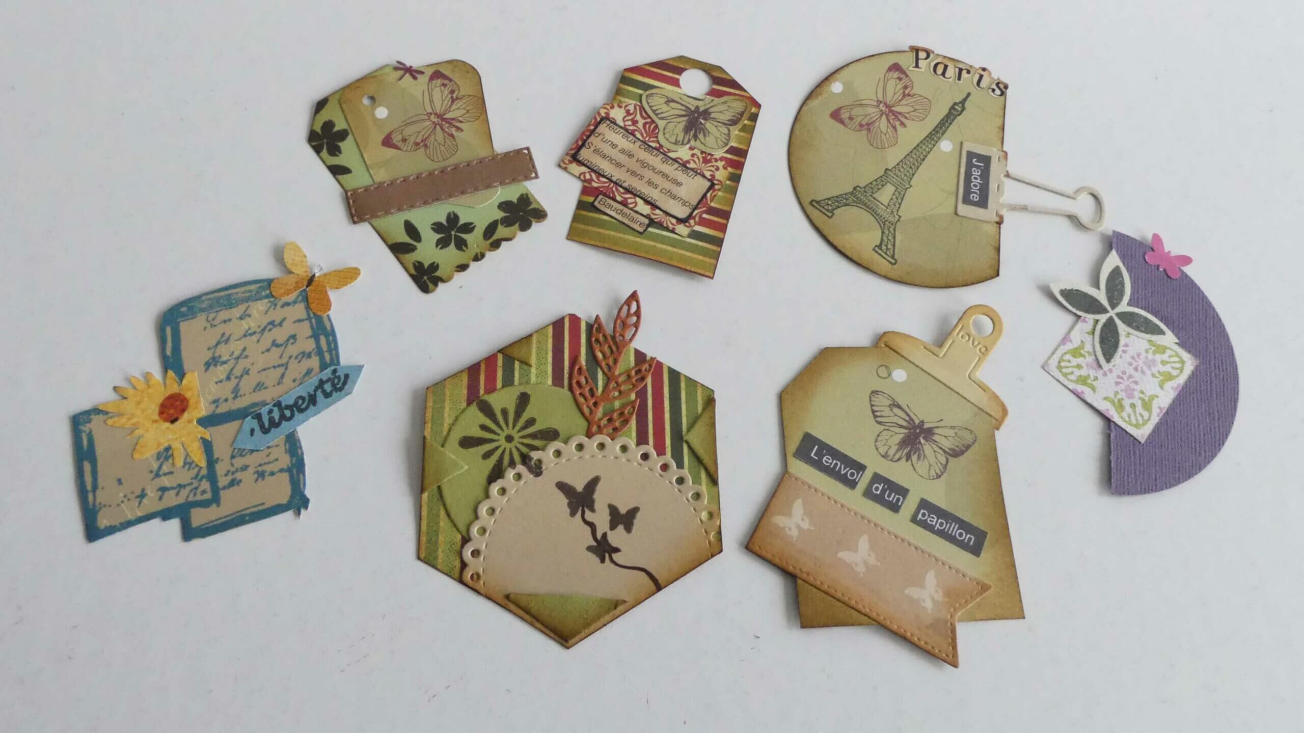 Embellissements scrap thème papillon - Withmo